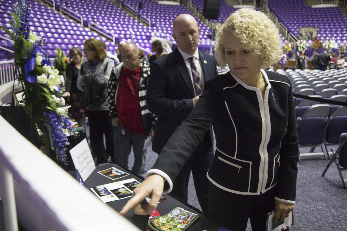 Leaders, residents pay respects to Maj. Brent Taylor during public ...